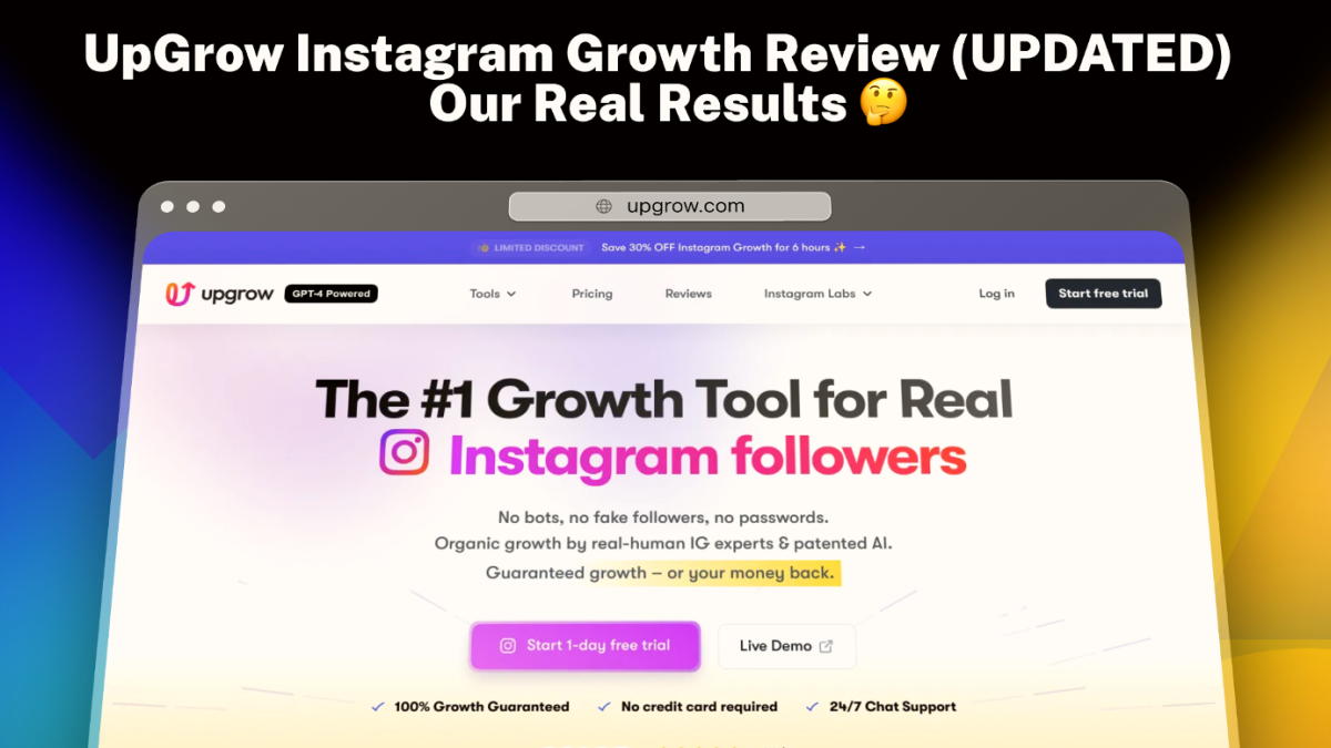 UpGrow Instagram Growth Review (UPDATED) – Our Real Results | Ziddu
